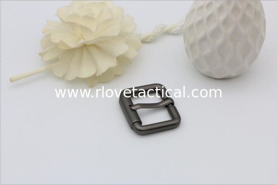 Custom Bag Accessories Western 24.9 MM Matte Gunmetal Color Metal Italy Pin Buckle Belt Buckle