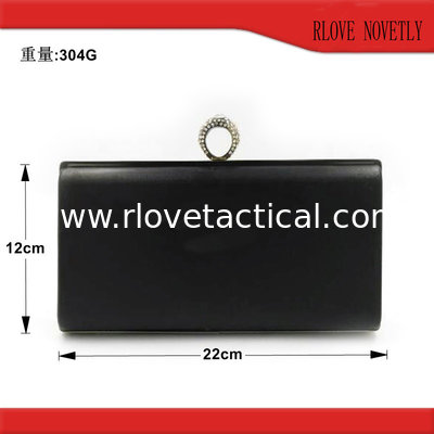 Fashion design 12*22 cm gold color rectangle shape metal box purse frame