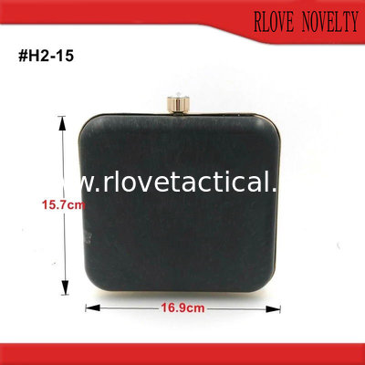 15.7*16.9 CM new design gold bag clutch metal purse frame with plastic shell