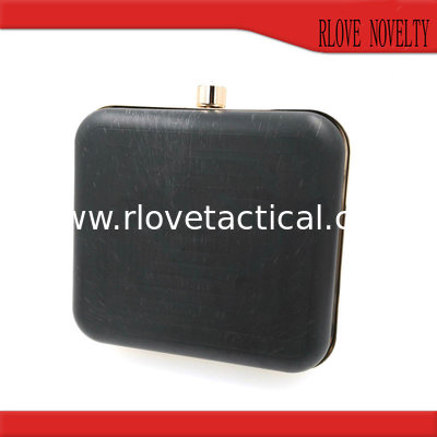 15.7*16.9 CM new design gold bag clutch metal purse frame with plastic shell