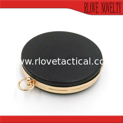 2019 Fashion 142 mm light gold round shape metal box purse frame with plastic shell