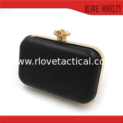 High end handmade bag accessories light gold 16*10 mm rectangle shape purse box and metal frame