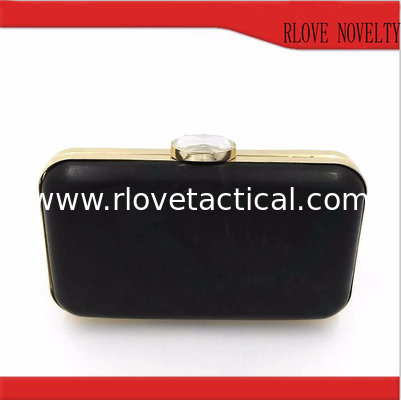 Handmade bag fittings 20*12 cm light gold purse clasp metal purse frame with plastic box for bags