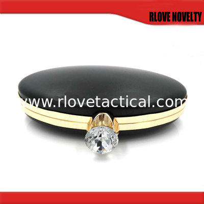 Factory made 137*202 mm gold evening clutch bag iron frame metal purse frame with hard shell