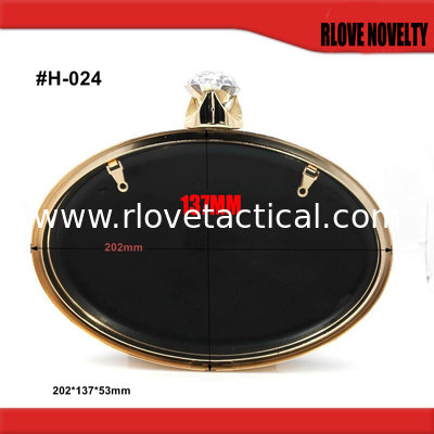 Factory made 137*202 mm gold evening clutch bag iron frame metal purse frame with hard shell