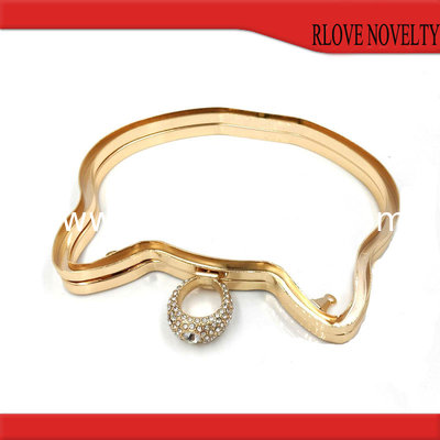 China New Style Gold Color Cat Shape Metal Clasp Purse Frame Box Clutch Bag Frame