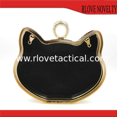 China New Style Gold Color Cat Shape Metal Clasp Purse Frame Box Clutch Bag Frame