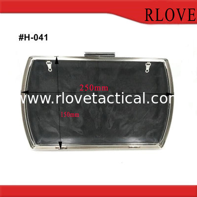 Iron Metal handbag plastic box clutch frame for ladies purse with different color