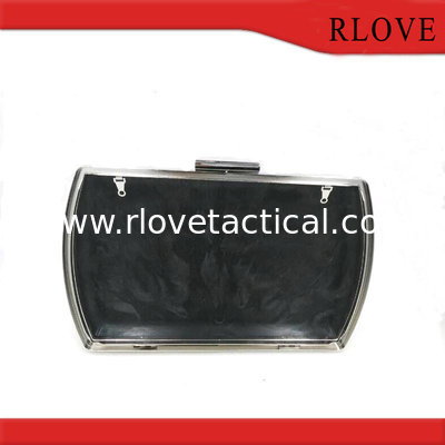 Iron Metal handbag plastic box clutch frame for ladies purse with different color
