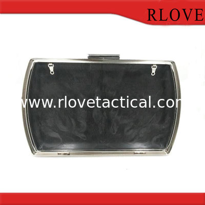Iron Metal handbag plastic box clutch frame for ladies purse with different color
