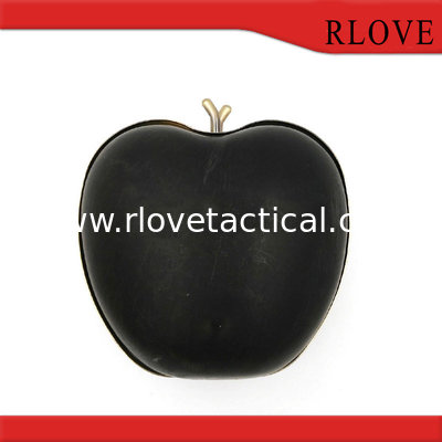 2019 Fashion apple shape gold color metal box purse frame with plastic shell