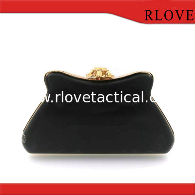 Wholesale 12.1 CM Light Gold Bag Accessories High Quality Metal Box Clutch Purse Frame