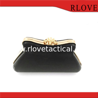 Wholesale 12.1 CM Light Gold Bag Accessories High Quality Metal Box Clutch Purse Frame