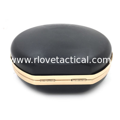 Custom irregular round shape box clutch metal gold iron purse frame clasp for Bags