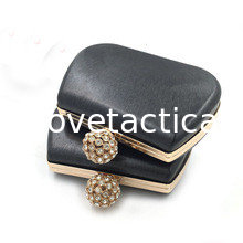 Fine workmanship hardware accessories iron metal box purse frame with gold