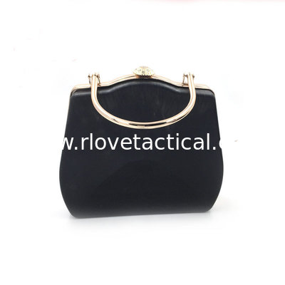 Factory Cheap 183*155 MM Purse Box Iron Metal Purse Frames With Gold