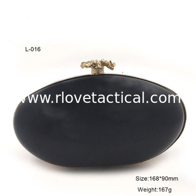 Manufacture direct sale gold color oval shape iron metal frame for bag purse box