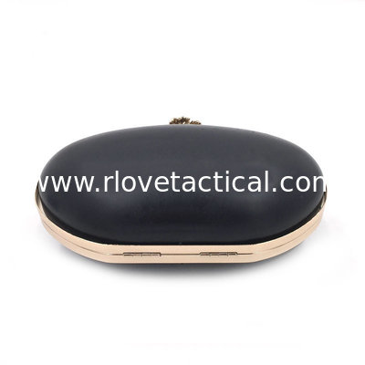 Manufacture direct sale gold color oval shape iron metal frame for bag purse box