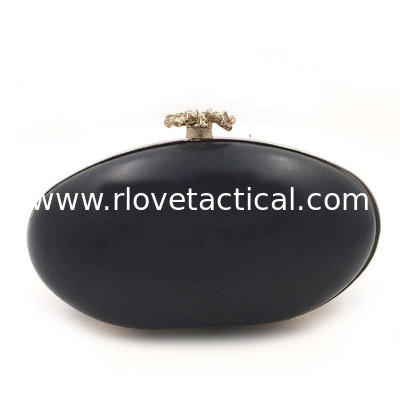 Manufacture direct sale gold color oval shape iron metal frame for bag purse box
