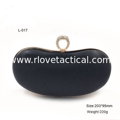 Bag accessories oval shape gold metal purse frame with plastic box