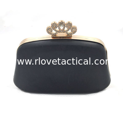 Fashion high quality handbag hardware accessories metal wallet frame plastic box