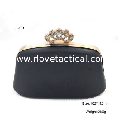 Fashion high quality handbag hardware accessories metal wallet frame plastic box