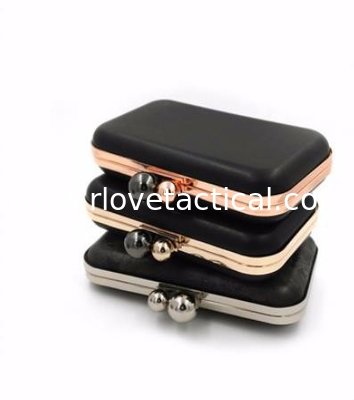 2019 hot sale rose gold metal purse frame cross iron evening bag frame with ball lock