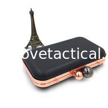 2019 hot sale rose gold metal purse frame cross iron evening bag frame with ball lock