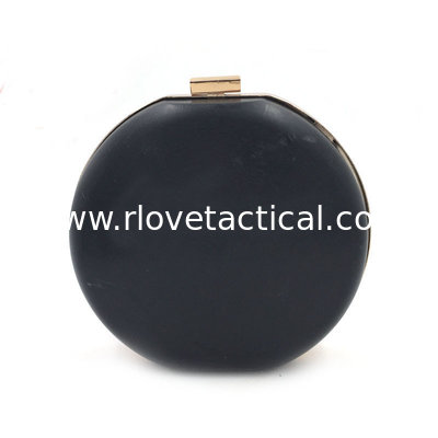 Bag accessories custom round gold plastic box clutch frame metal purse frame