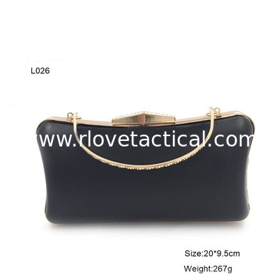 Handbag hardware wholesale gold rectangle purse plastic box metal frame