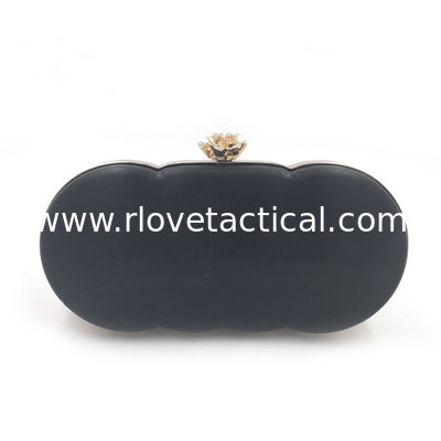 Clutch hardware metal purse frame clasp metal gold purse frame with plastic shell