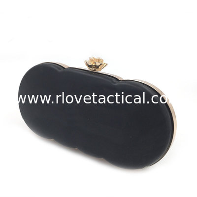 Clutch hardware metal purse frame clasp metal gold purse frame with plastic shell