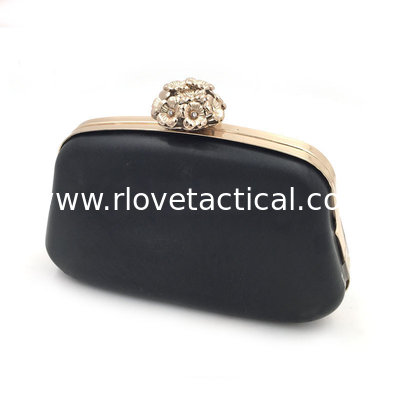 Bag part accessories gold metal flower lock purse plastic Box metal frame
