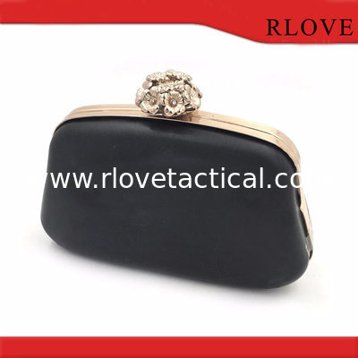 Bag part accessories gold metal flower lock purse plastic Box metal frame