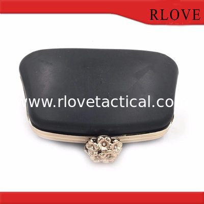 Bag part accessories gold metal flower lock purse plastic Box metal frame