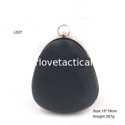 Wholesale custom evening bag hardware gold plastic box clutch frame