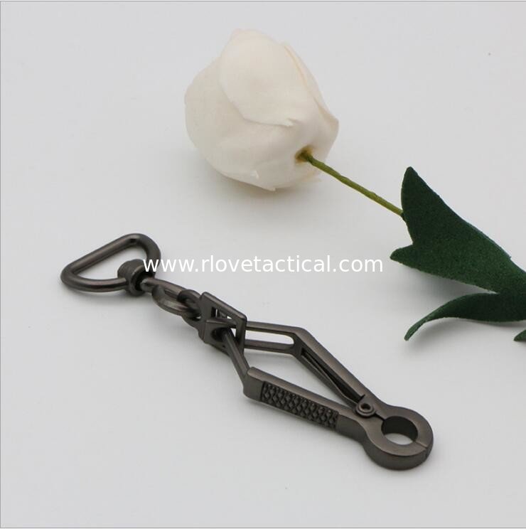 Factory direct sales specifications complete variety of zinc alloy d ring snap hook,metal snap hook with gunmetal color