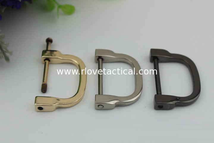 Factory Supply 31mm Zinc Alloy D Ring&Light Gold D Shape Buckles for Handbag