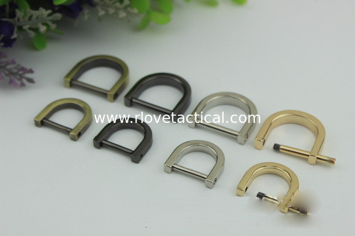 15MM Fashion Small Metal D Ring Buckle,Nickel Color D-ring Bag Accessories