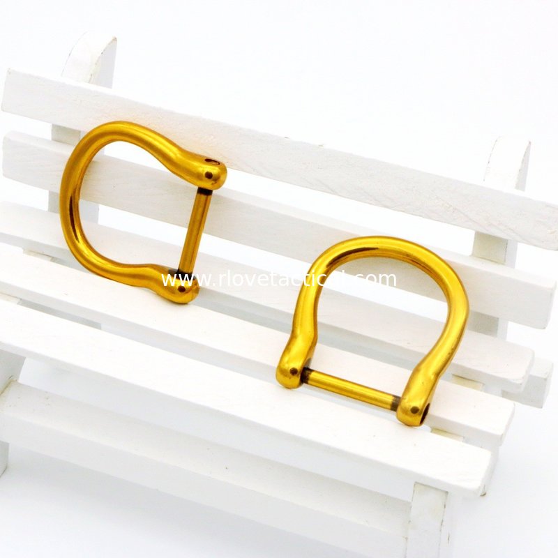 Metal handbag buckles OEP D ring,d shape adjustable buckle for leather