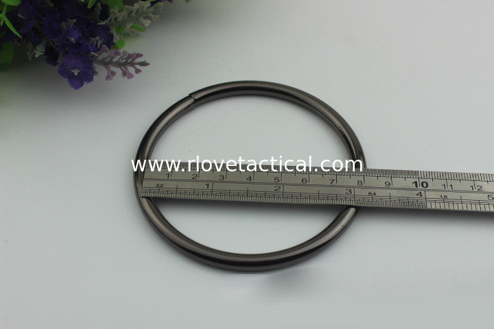 India Market Hot Sales 6 MM Thickness Welded Wire Iron Metal Round Buckles With Polishing