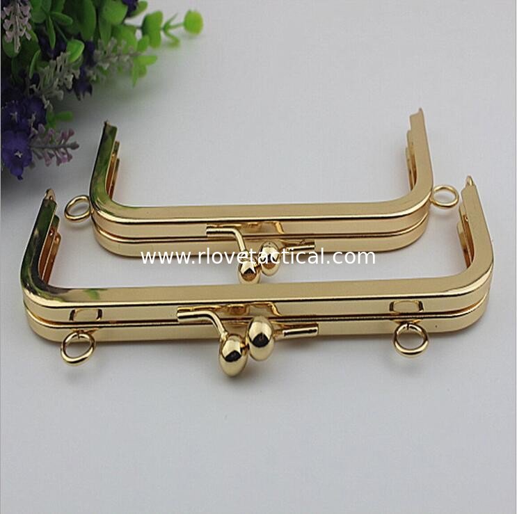 Super Hot Sales Light Gold 19 CM & 15 CM Metal Iron Purse Box And Frame For India Market