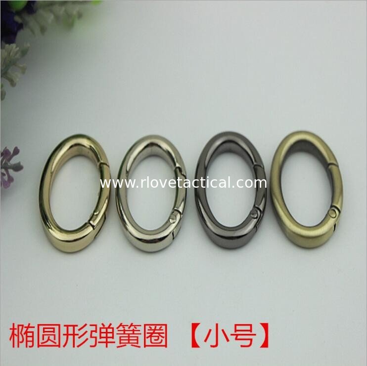 Fashion Strong Zinc Alloy Purse Making Hardware Spring Opening O Rings 29MM For Strap