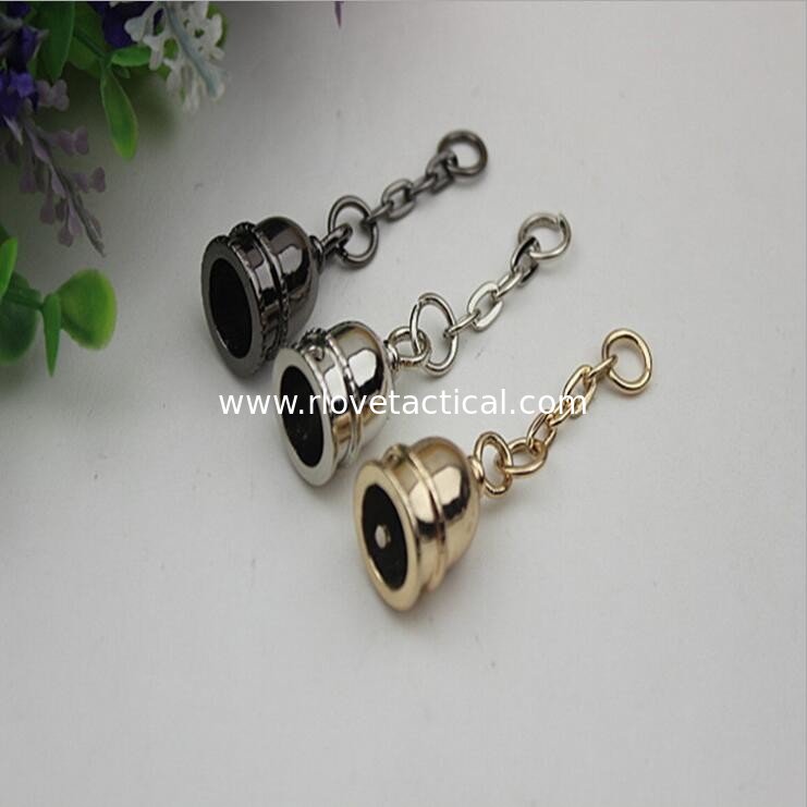 DIY high-grade leather accessories 10mm gold metal tassel hat bell charm for bag decorative fittings