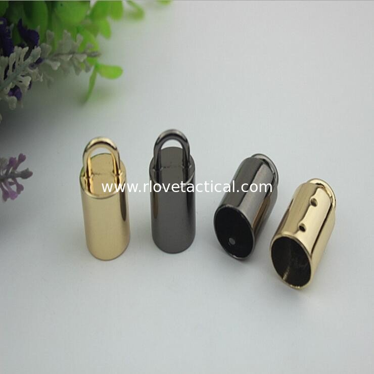 Wholesale fashion 14mm light gold zinc alloy bag hardware metal caps for tassel