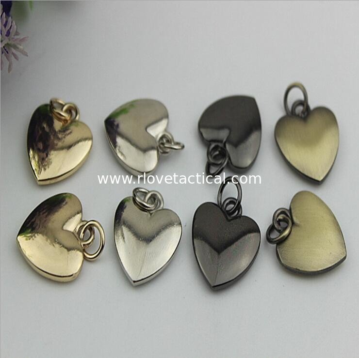 20mm Small love heart shape nickel color metal handbag hanging ornament