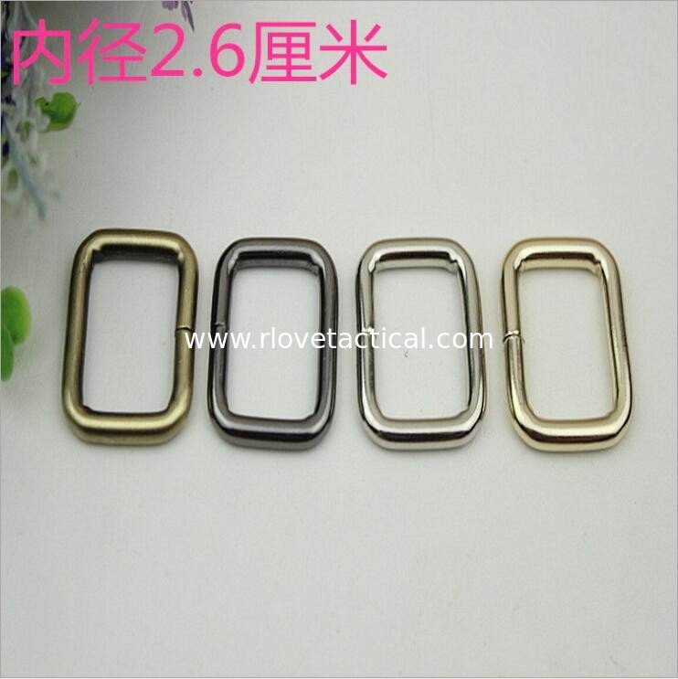 2018 Bag metal accessories 26 mm light gold iron square buckles with hanging plating