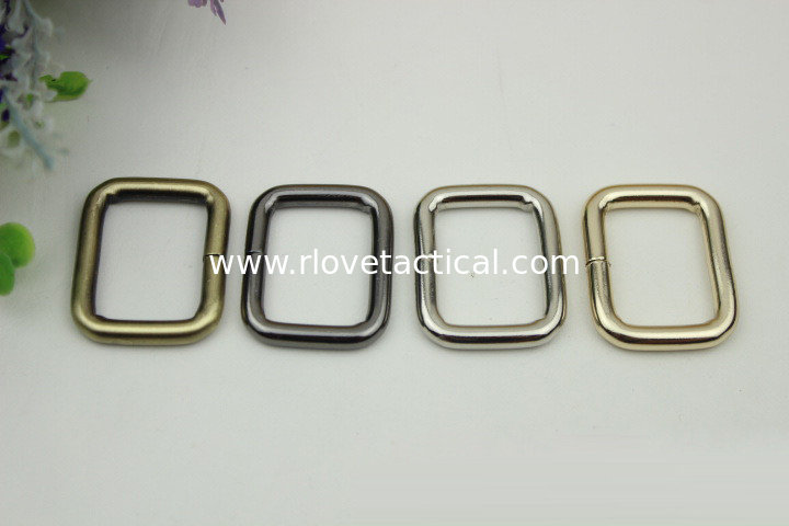 China Wholesale Widely Use Nickle Color Small 13 MM Iron Square Ring Buckle