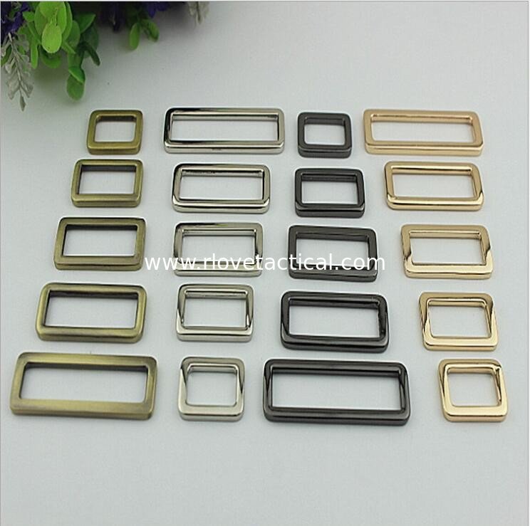 Wholesale Factory Made Thickness 3.5 MM Zinc Alloy Metal Square Buckle For Handbag