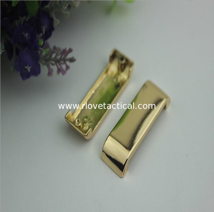 High polishing light gold color inner size 40 mm bag metal arch bridge with zinc alloy
